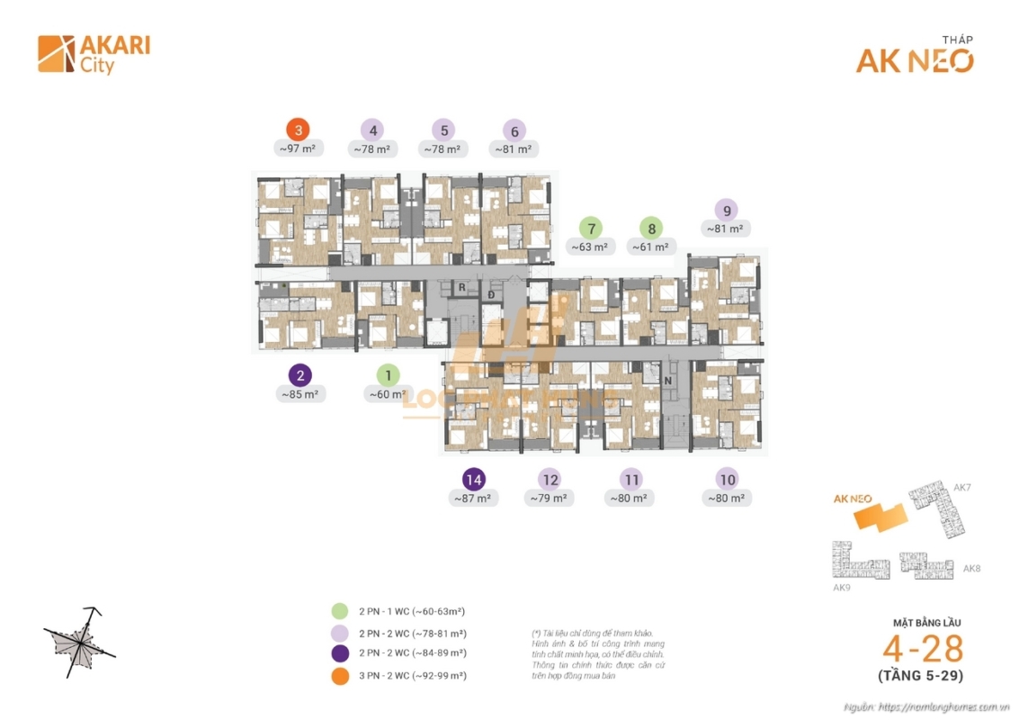 Mặt Bằng Akari City Bình Tân Chi Tiết Mới Nhất 2024